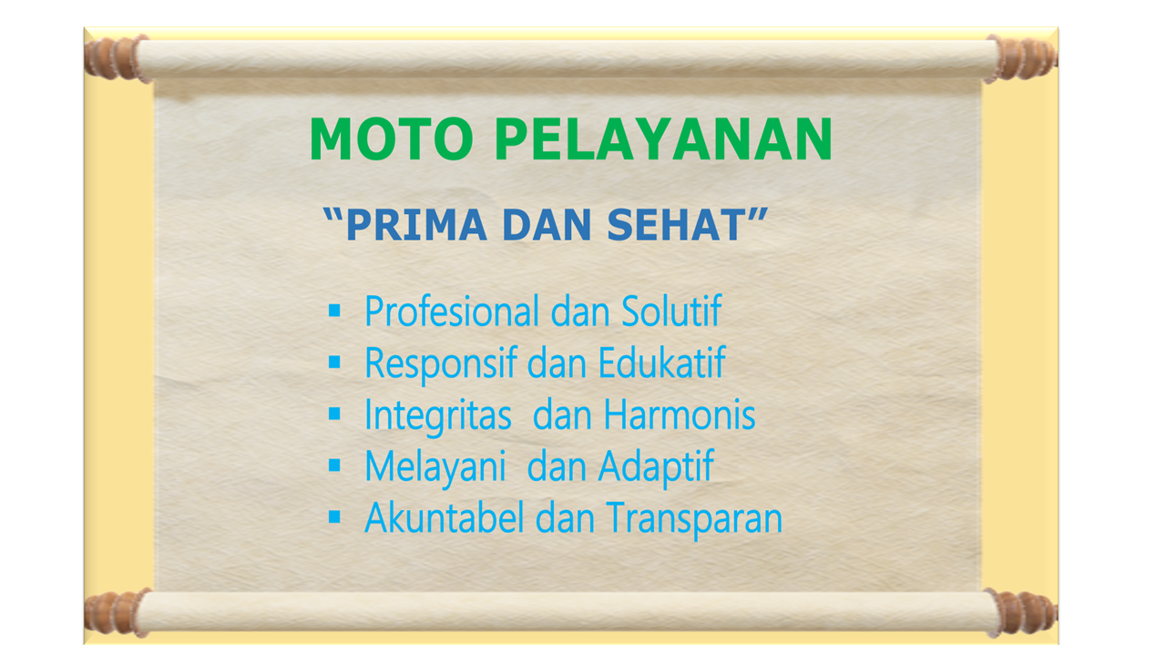 Motto Pelayanan - BKK Kelas I Banten